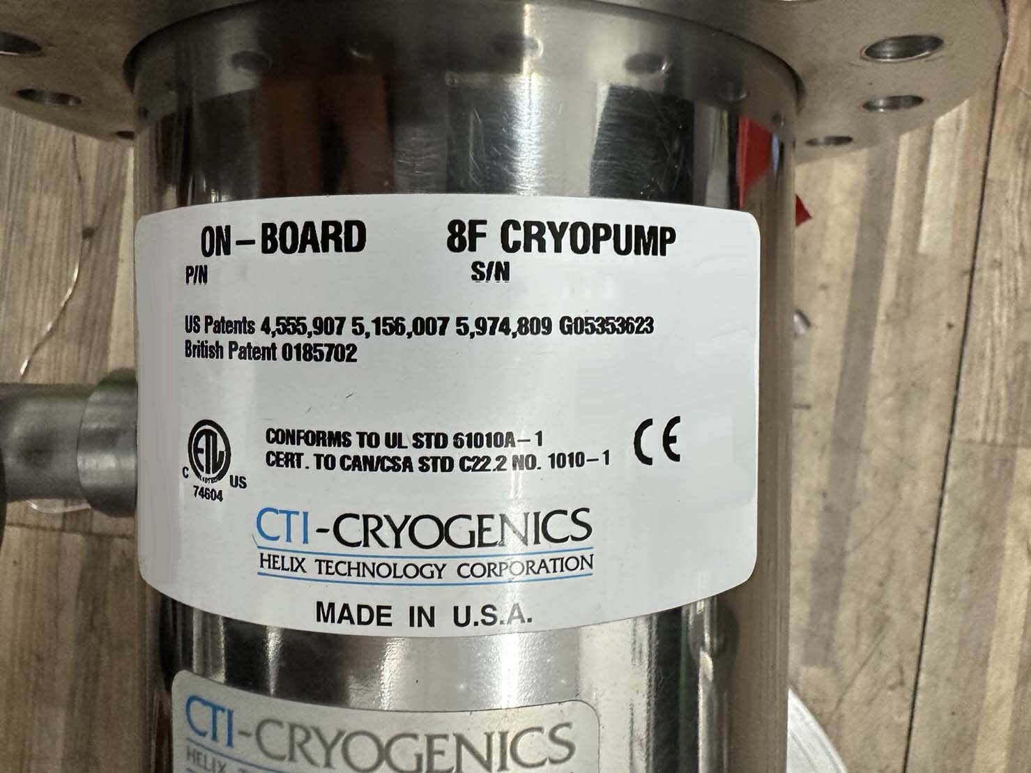 CTI-CRYOGENICS OB-8F Pump Used for sale price #293663566, > buy from CAE
