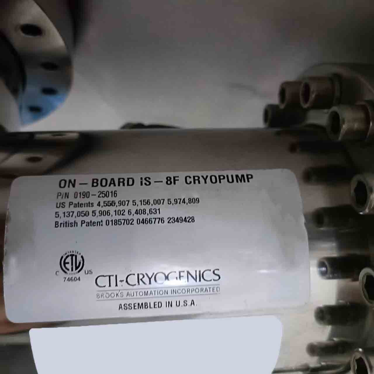 CTI-CRYOGENICS IS-8F (On-Board) Pump Used for sale price #293628974 ...