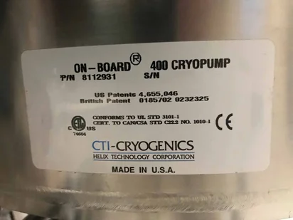 CTI-CRYOGENICS 400 (On-Board) Pump used for sale price #293644985 > buy ...