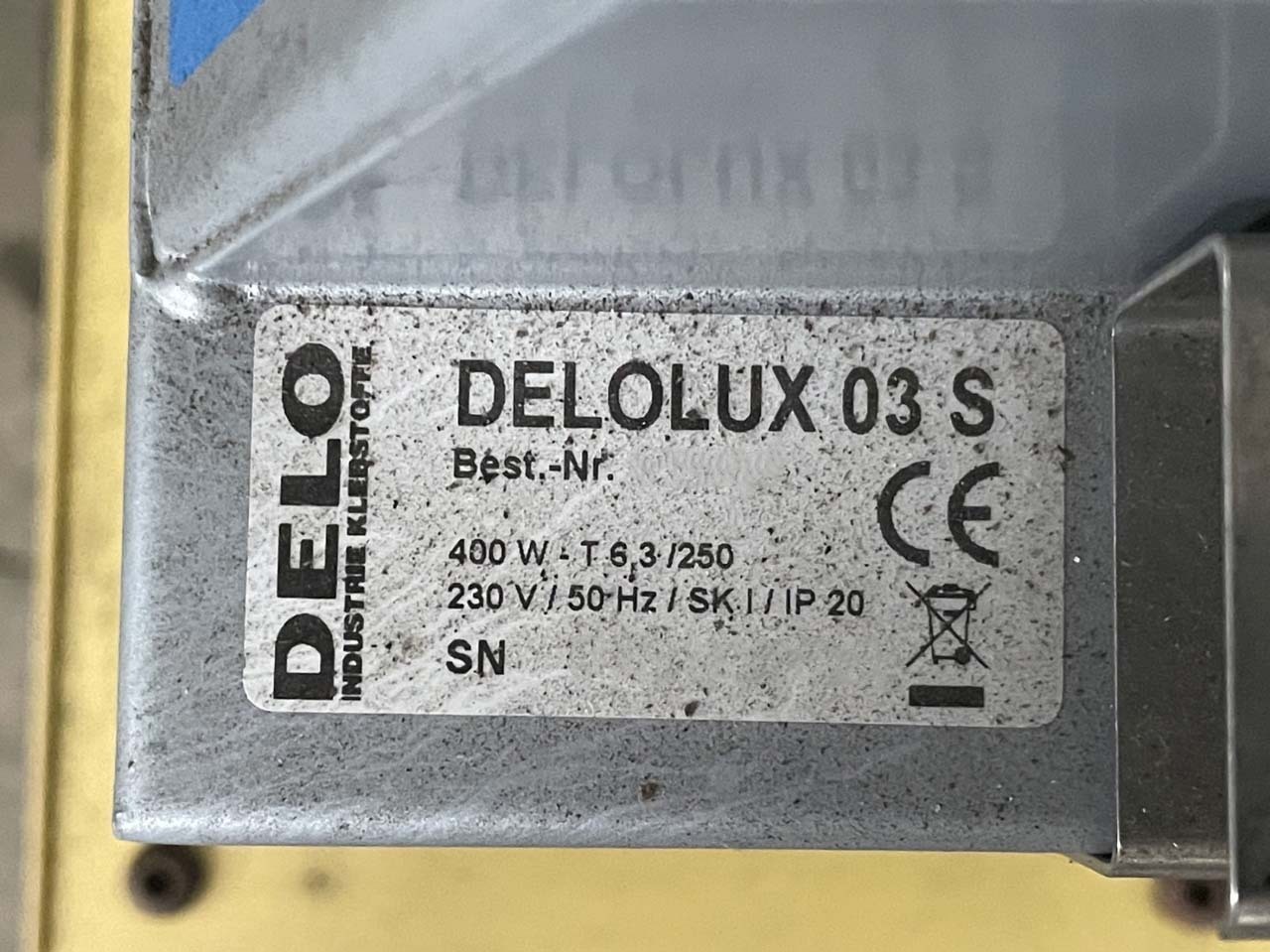 DELO Delolux 03S Machine Tool used for sale price #9286341, 2010 > buy ...