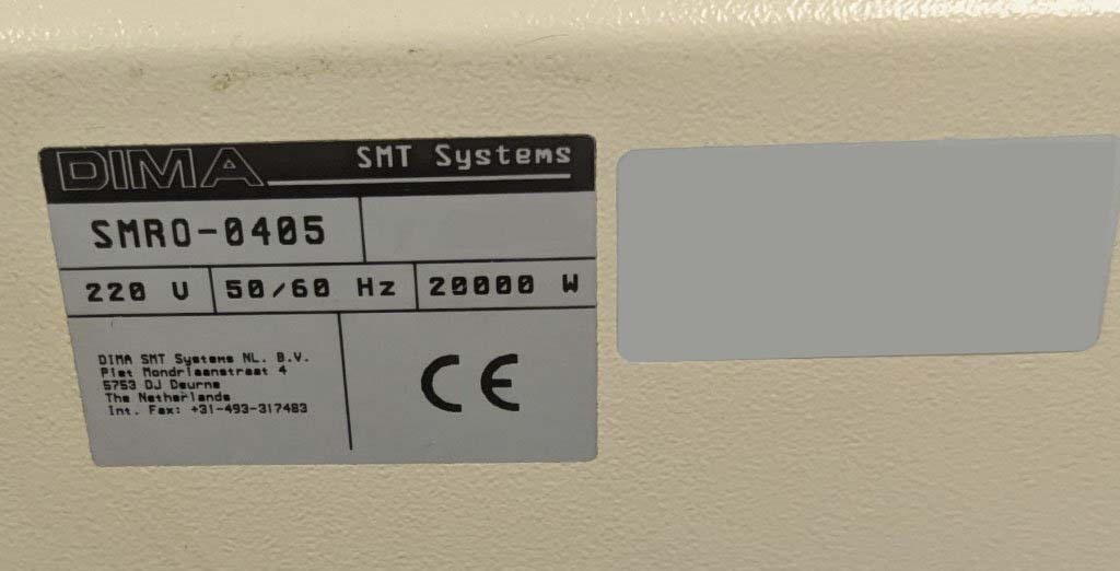 DIMA SMRO 0405 Reflow Oven used for sale price #293770869 > buy from CAE