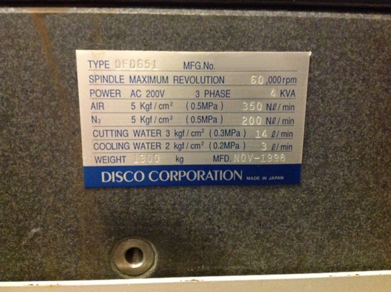 DISCO DFD 651 Used for sale price #9016635, 1998 > buy from CAE