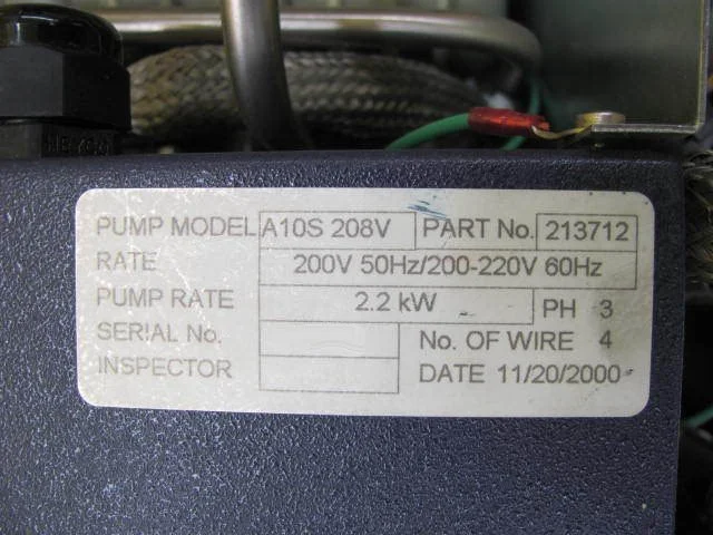 EBARA A10S Pump used for sale price #293603565 > buy from CAE