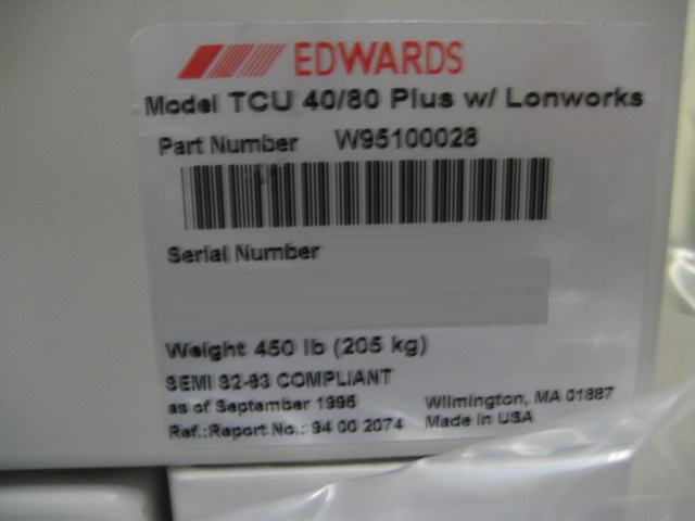 EDWARDS 4080 Plus 칠러 판매 가격 #9061021, 2000에 사용됨 > CAE에서 구매