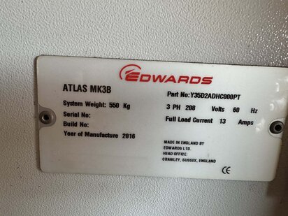 EDWARDS Atlas MK3B Facilities Equipment used for sale price #293670650 ...