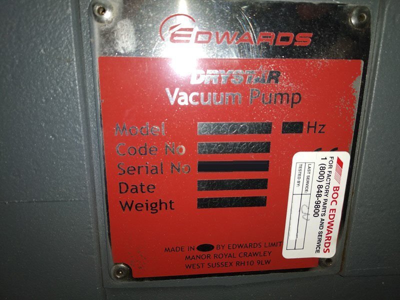 EDWARDS Drystar GV600 Pump used for sale price #293802245 > buy from CAE