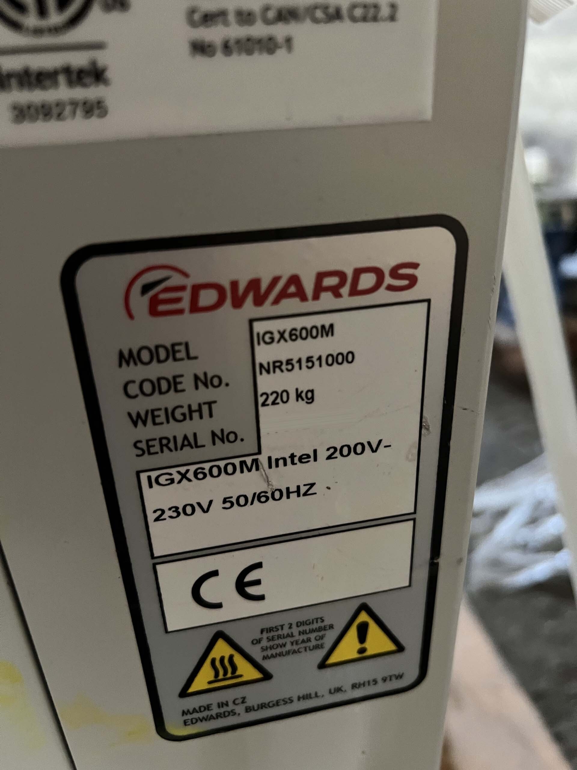 EDWARDS iGX600M Pump used for sale price #293703360 > buy from CAE