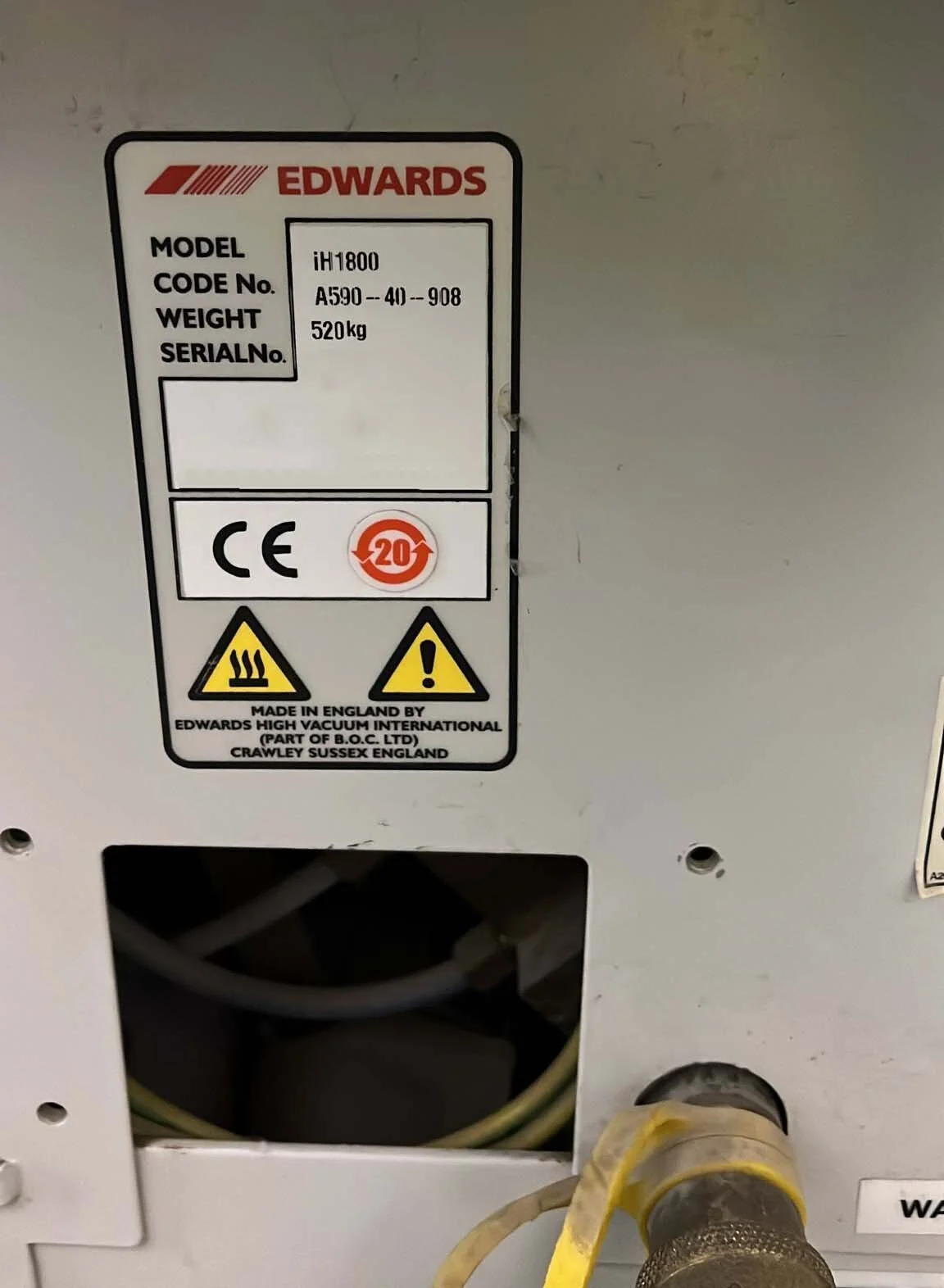 EDWARDS iH1800 펌프 판매 가격 #293656683에 사용됨 > CAE에서 구매