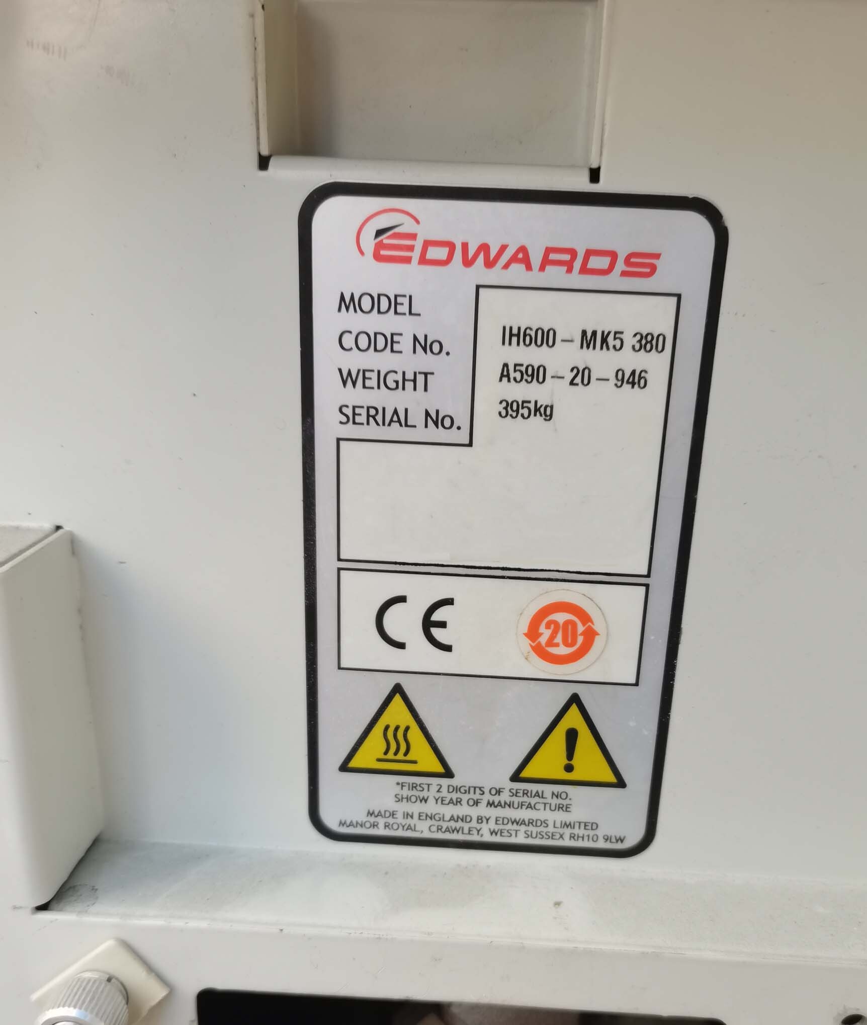 EDWARDS iH600 MK5 Pump used for sale price #293643018 > buy from CAE