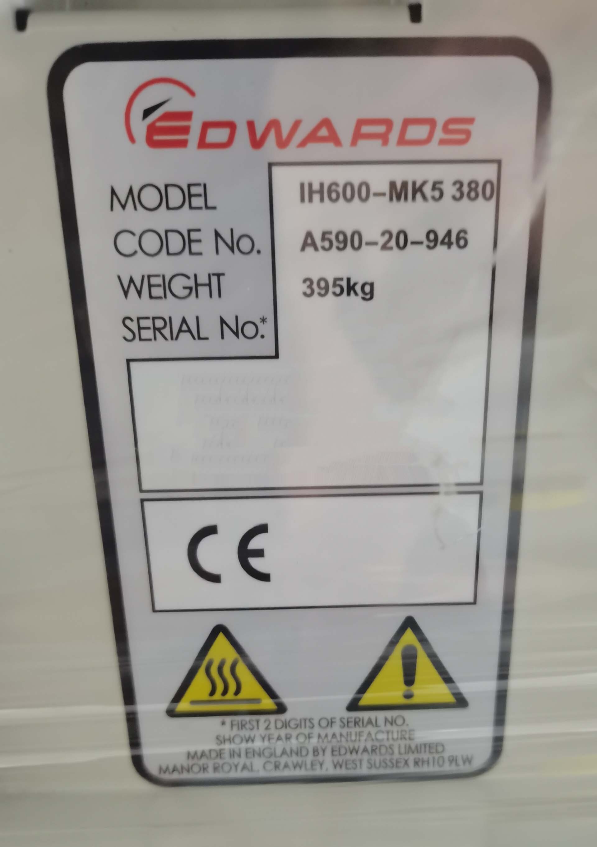 EDWARDS iH600 MK5 Pump used for sale price #293643018 > buy from CAE