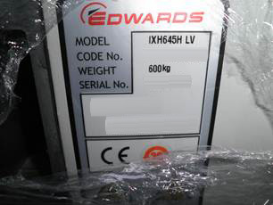EDWARDS iXH645H パンプ はセール価格 #9028840 で使用されています > CAE から購入