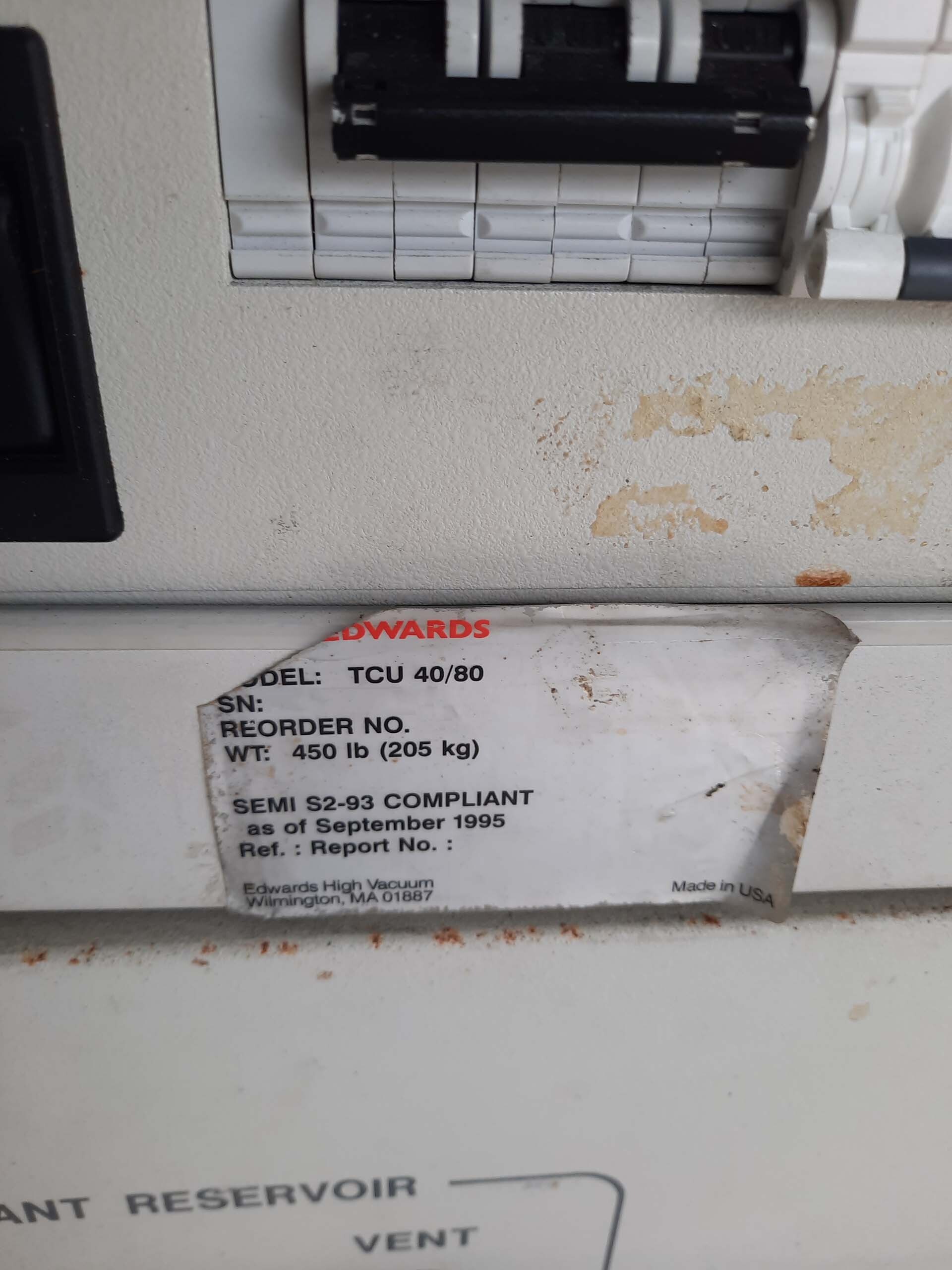 EDWARDS TCU 40/80 Chiller used for sale price #293771508 > buy from CAE