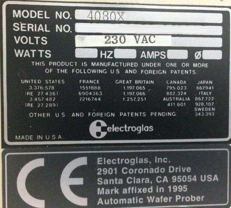 ELECTROGLAS / EG Horizon 4080X 검사기 판매 가격 #9135953에 사용됨 > CAE에서 구매