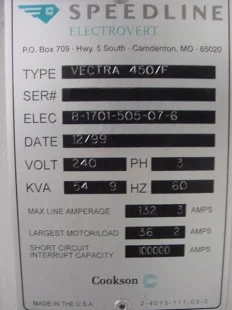 ELECTROVERT / SPEEDLINE Vectra 450F Reflow Oven used for sale price ...