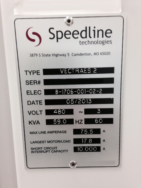 ELECTROVERT / SPEEDLINE Vectra ES II Reflow Oven used for sale price ...