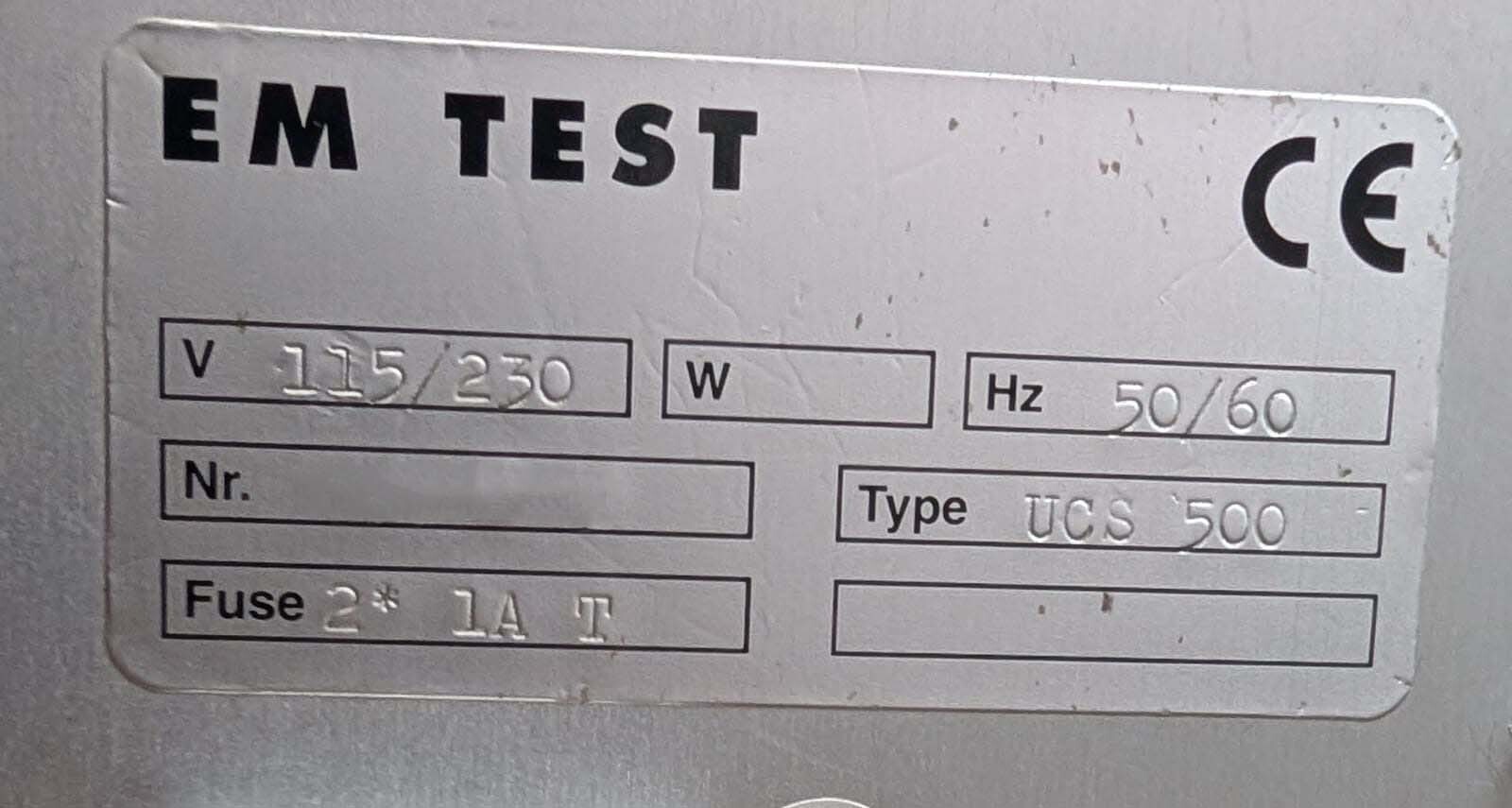 EM TEST UCS 500 Electronic Test Equipment used for sale price ...