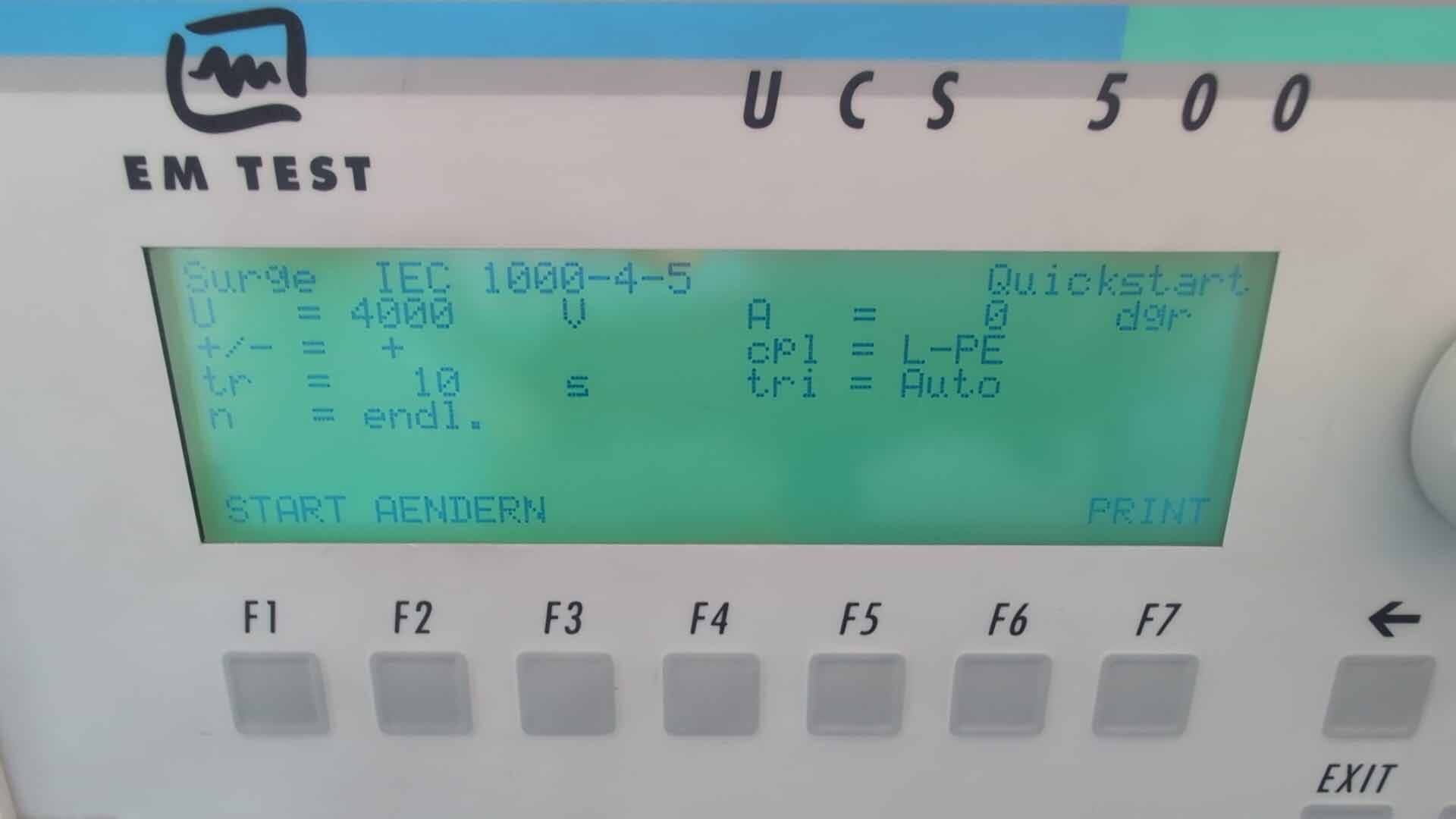 EM TEST UCS 500 Electronic Test Equipment used for sale price ...