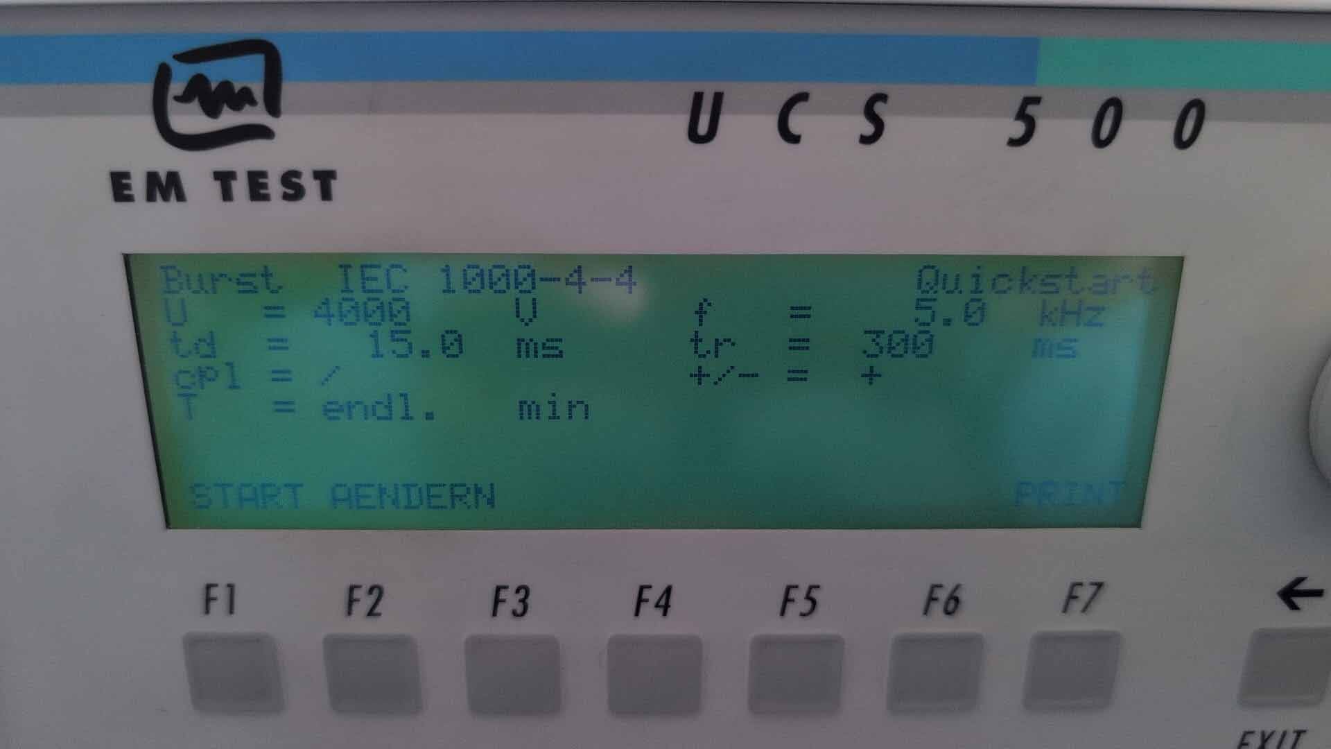 EM TEST UCS 500 Electronic Test Equipment used for sale price ...