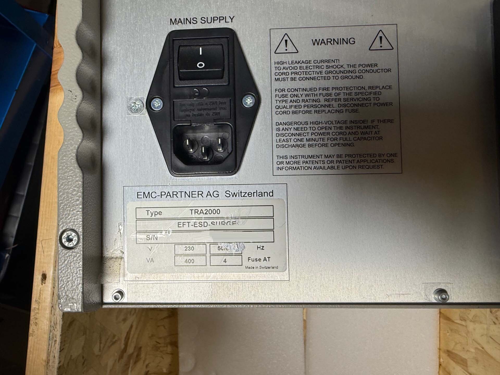 EMC PARTNER Transient 2000 Electronic Test Equipment used for sale ...