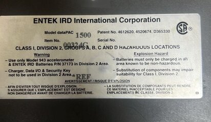 ENTEK IRD Datapack 1500 Final Testing Equipment used for sale price ...
