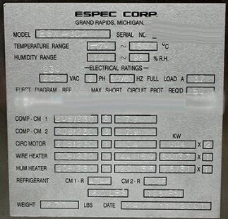 ESPEC ESX-3CA Chamber used for sale price #9121851 > buy from CAE
