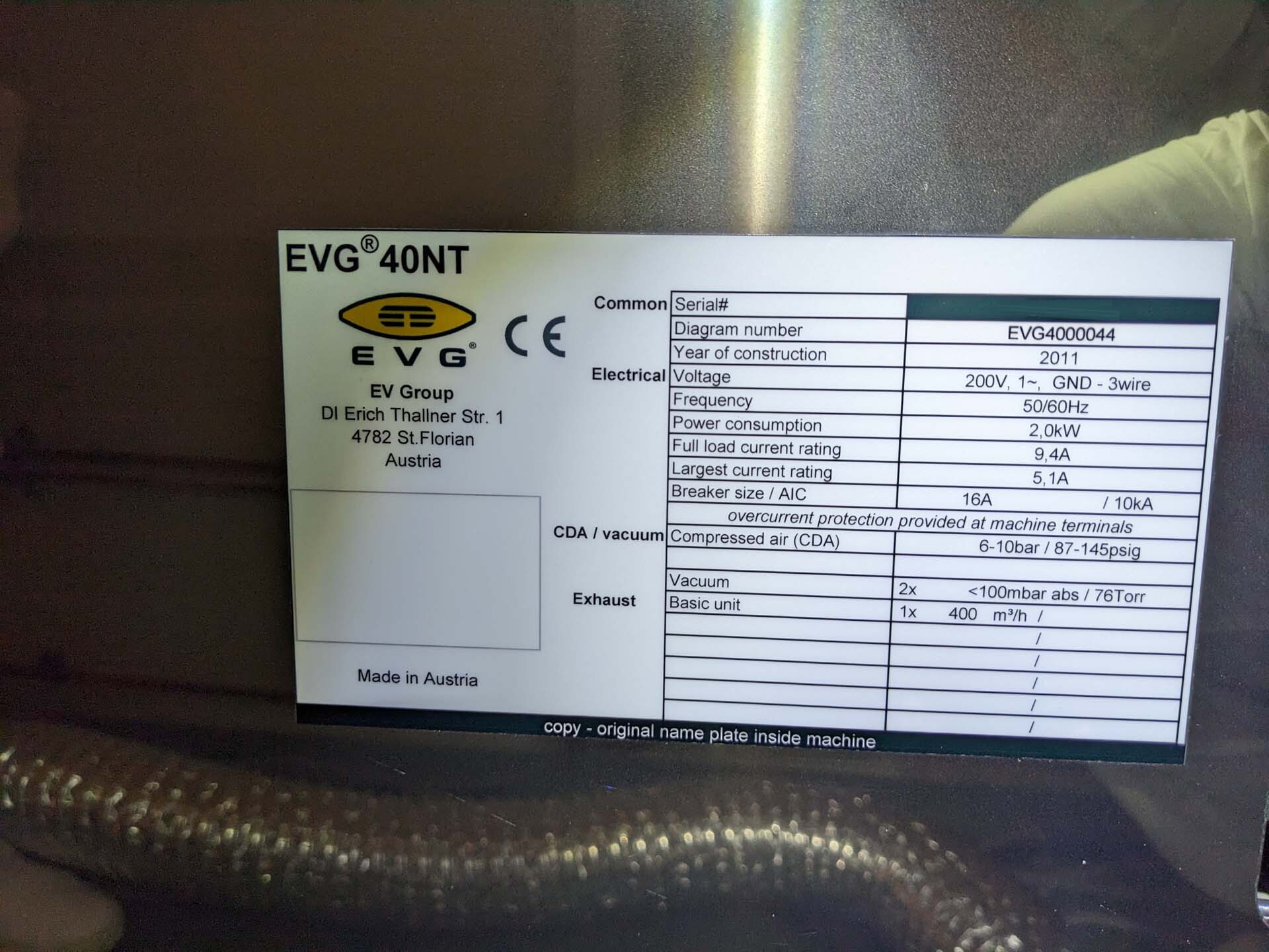 EV GROUP / EVG EVG 40NT Wafer Tester used for sale price #293648725 ...