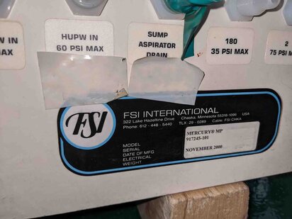 FSI / TEL / TOKYO ELECTRON Mercury MP Photoresist used for sale price ...