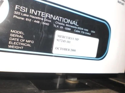 FSI / TEL / TOKYO ELECTRON Mercury MP Photoresist used for sale price ...