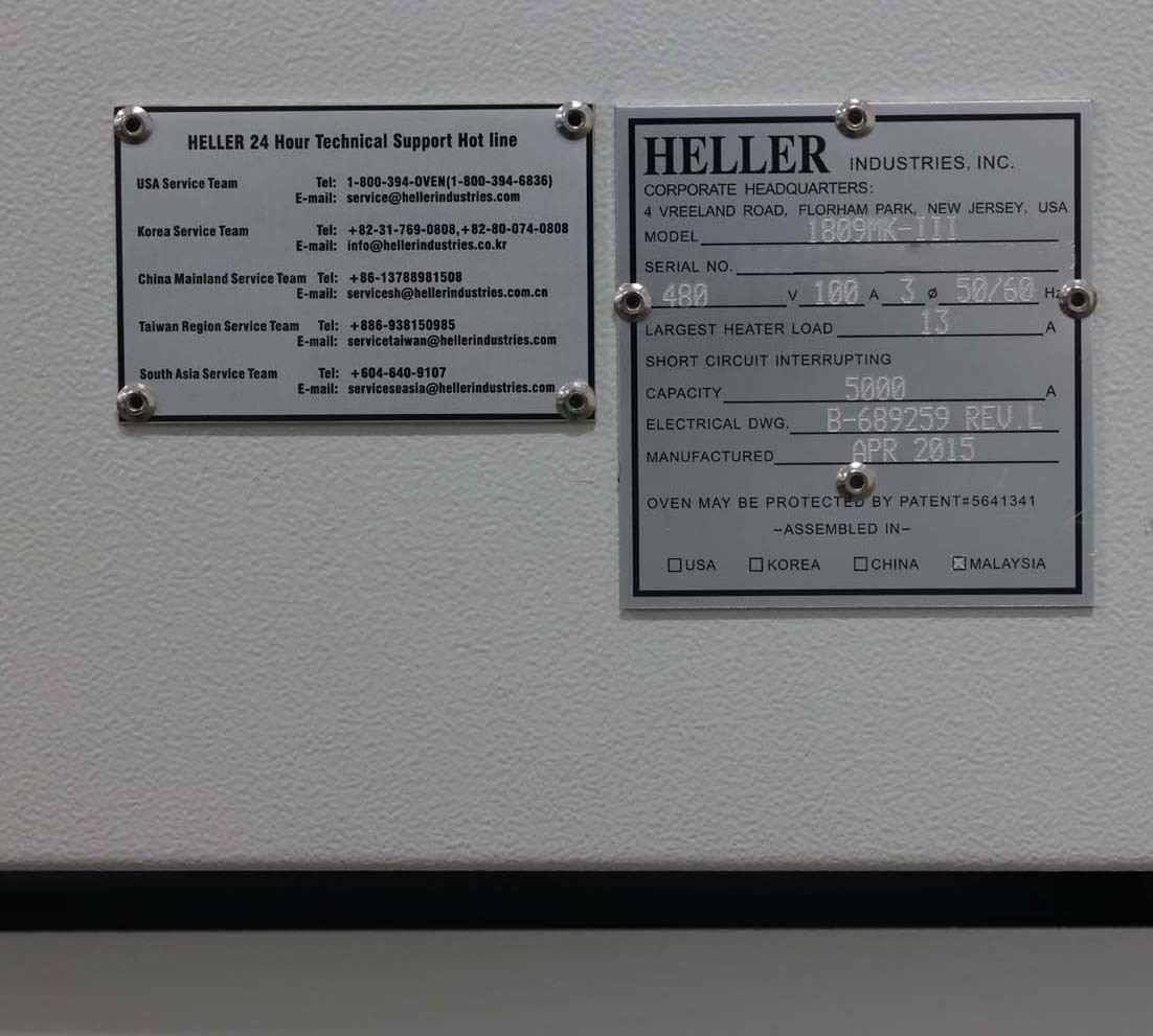 HELLER 1809 MKIII Reflow Oven used for sale price #293795064, 2015 ...