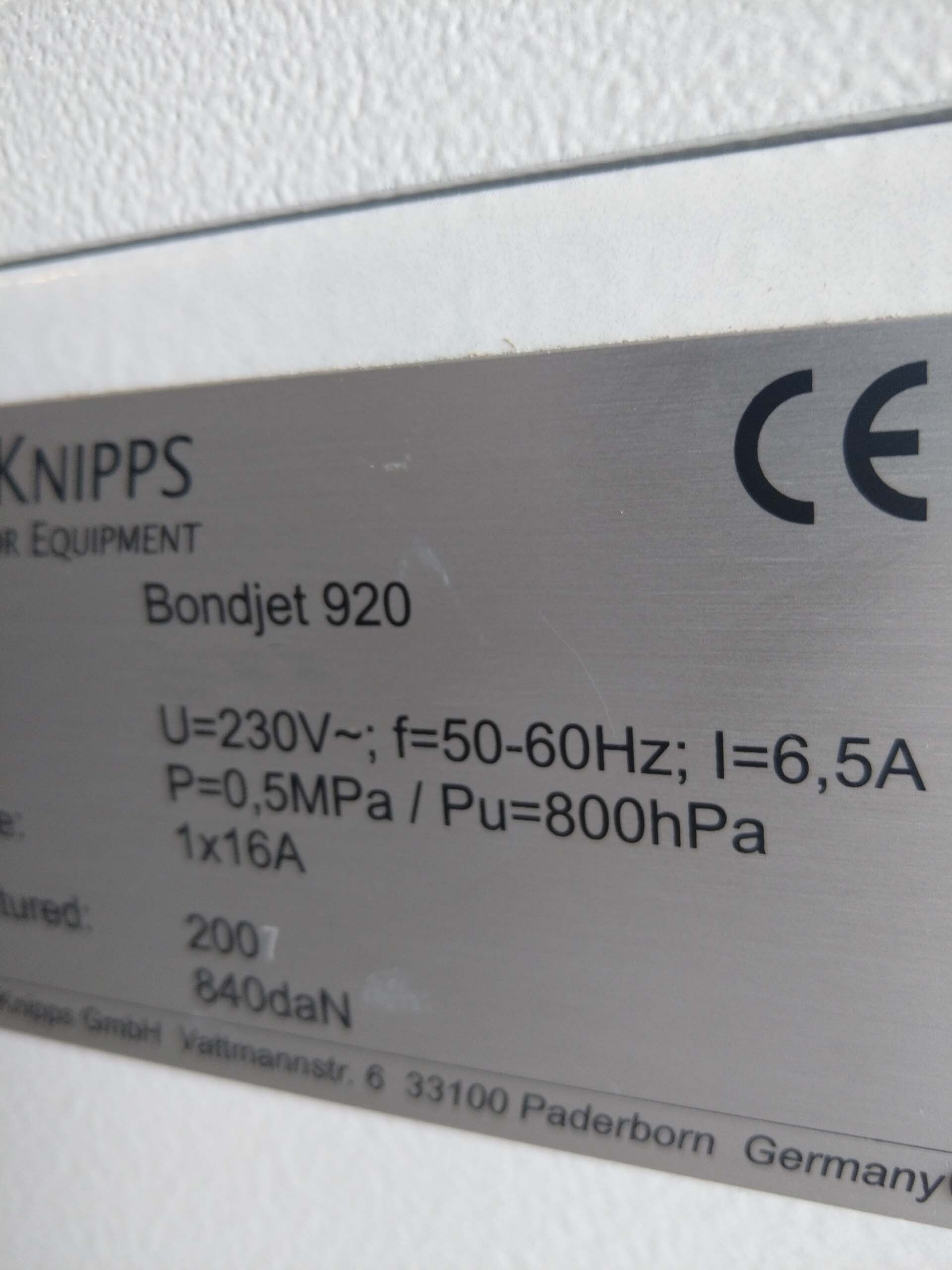 HESSE & KNIPPS BJ 920 Bonder used for sale price #293799134, 2007 > buy from CAE