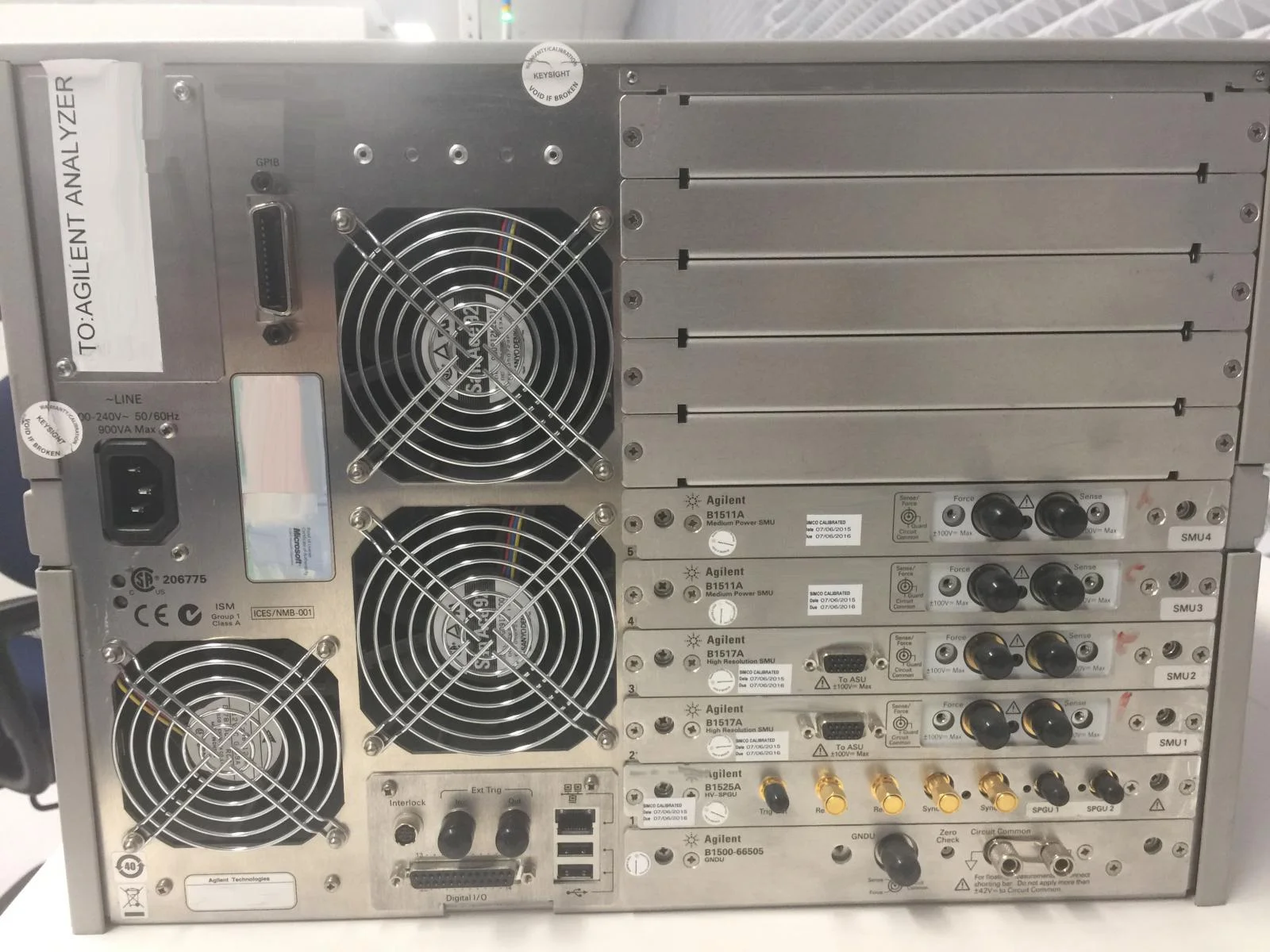 AGILENT / HP / HEWLETT-PACKARD / KEYSIGHT B1500A Electronic Test ...