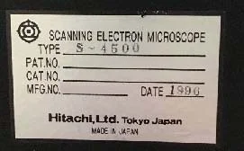 HITACHI S-4500 SEM used for sale price #293765057, 1996 > buy from CAE
