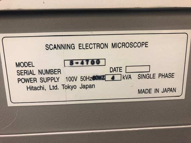 HITACHI S-4700 II SEM used for sale price #293814500 > buy from CAE