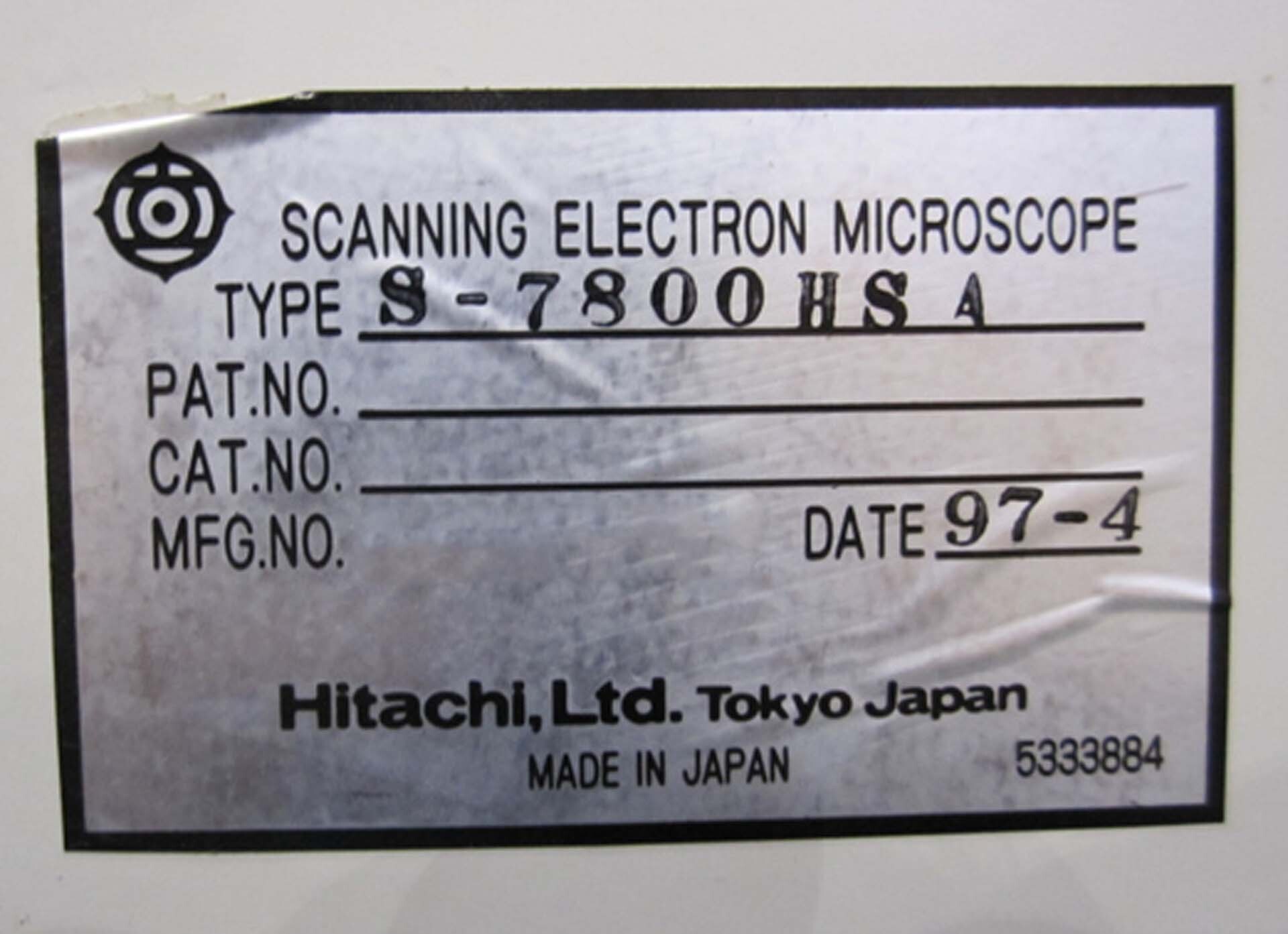 HITACHI S-7800 HSA SEM 익숙한 판매용 가격 #9102357, 1997 > 사다 from CAE