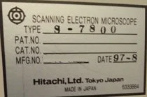 HITACHI S-7800 SEM used for sale price #9109894, 2008 > buy from CAE