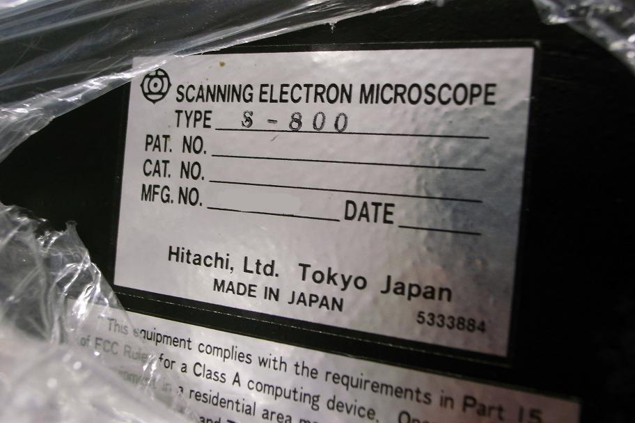 HITACHI S-800 SEM 판매 가격 #129012에 사용됨 > CAE에서 구매