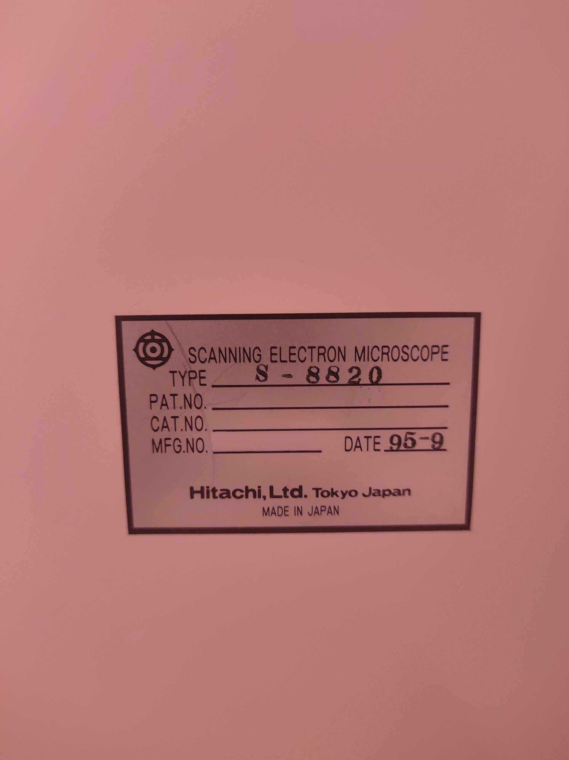 HITACHI S-8820 SEM used for sale price #293618031, 1995 > buy from CAE