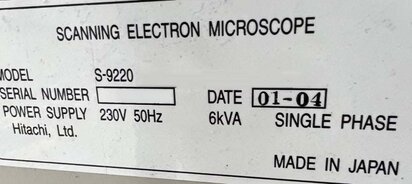 Used HITACHI S-9220 CD SCANNING ELECTRON MICROSCOPES for sale > buy ...