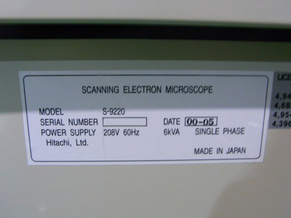 HITACHI S-9220 SEM 판매 가격 #9011584에 사용됨 > CAE에서 구매