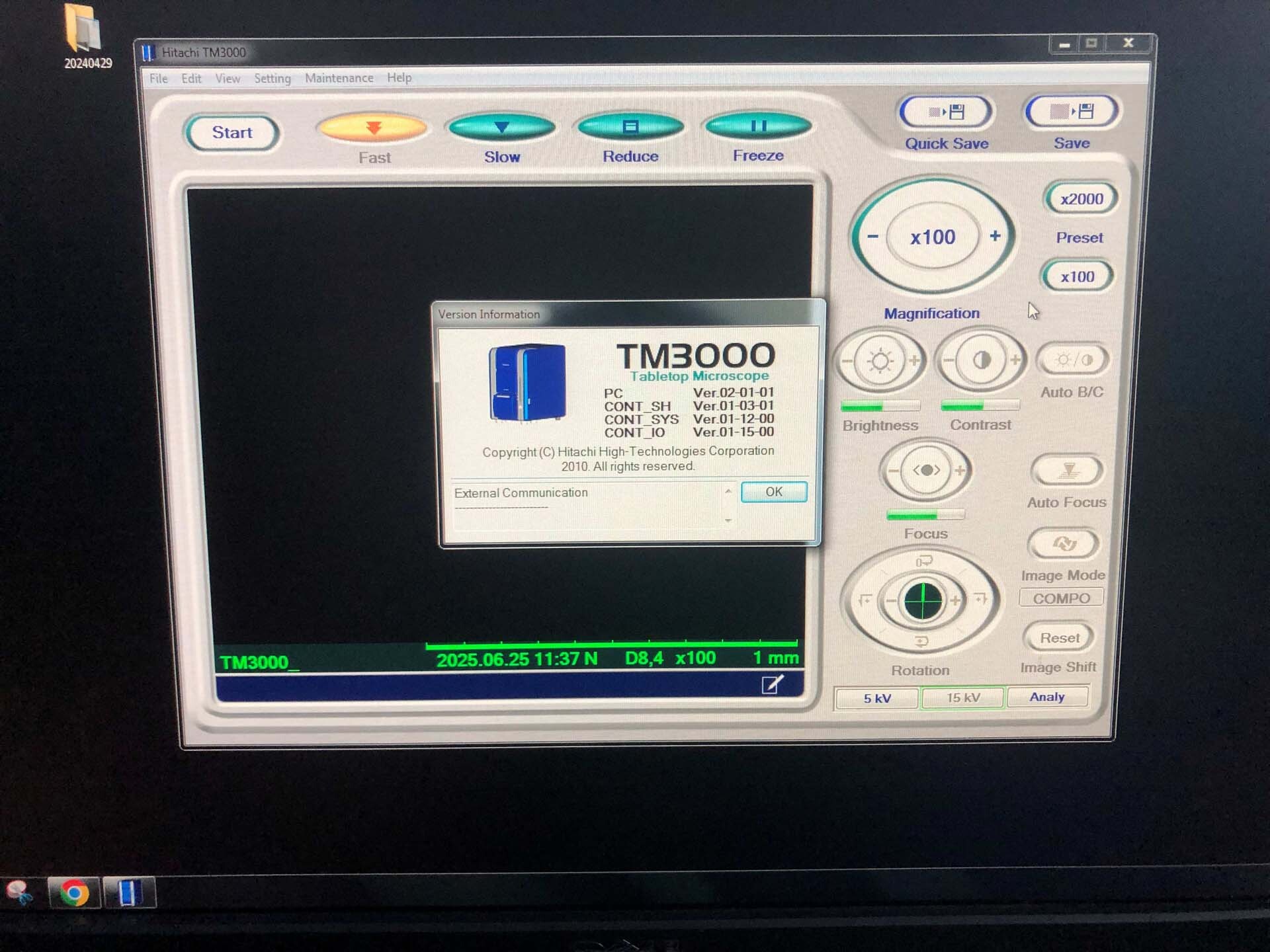 HITACHI TM-3000 SEM used for sale price #293775815, 2010 > buy from CAE