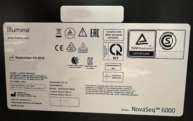 ILLUMINA NovaSeq 6000 Lab Equipment used for sale price #293770882 ...