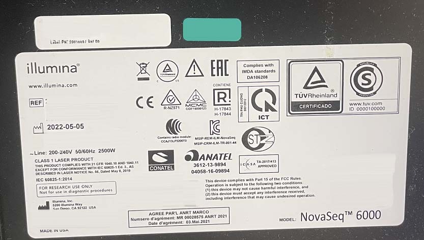 ILLUMINA NovaSeq 6000 Lab Equipment used for sale price #293774213 ...