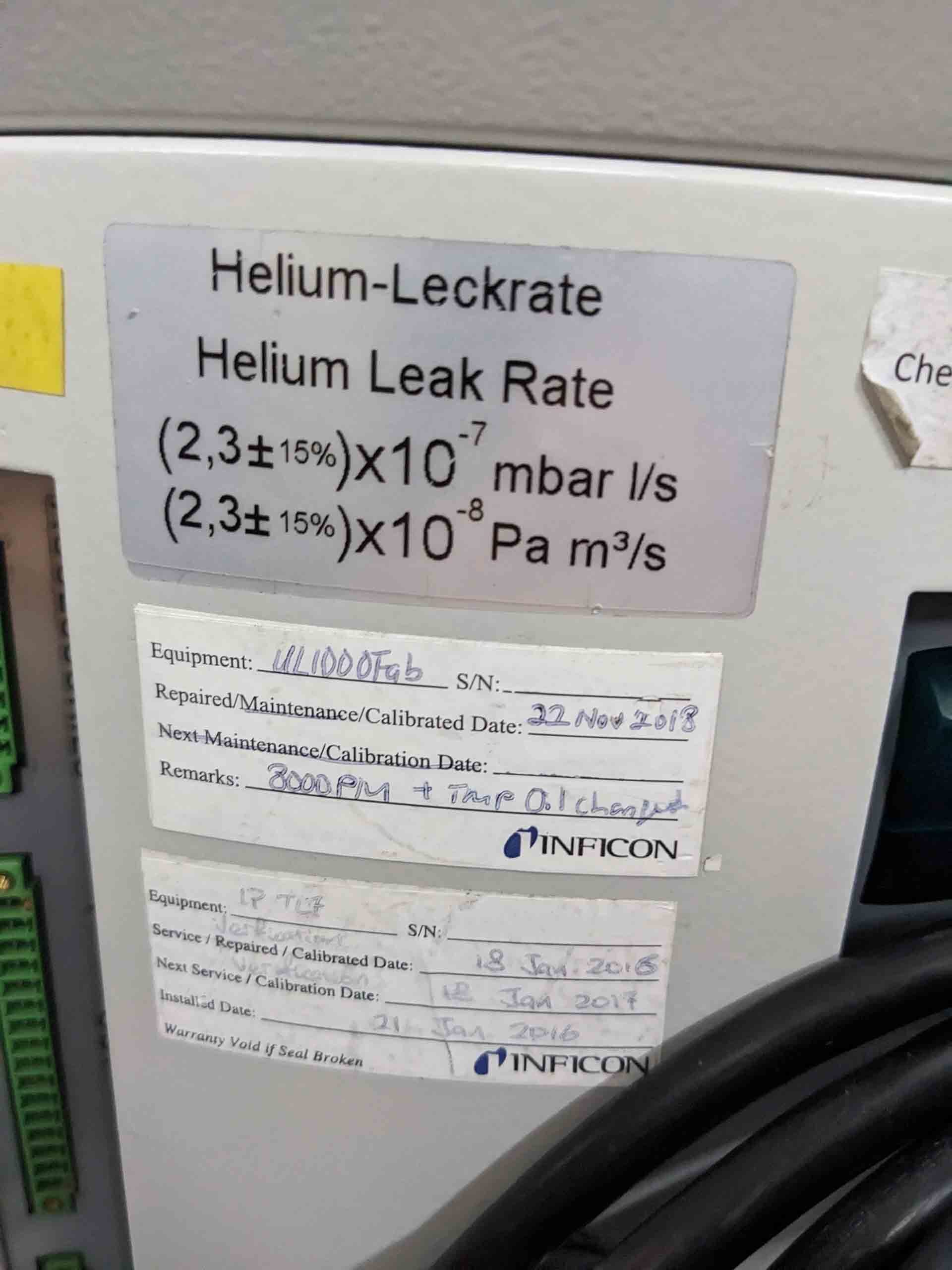 INFICON UL 1000 Fab 익숙한 판매용 가격 #293656977, 2012 > 사다 from CAE