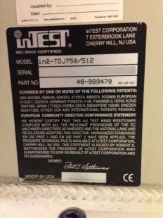 INTEST in2-TDJ750/512 Final Testing Equipment used for sale price ...