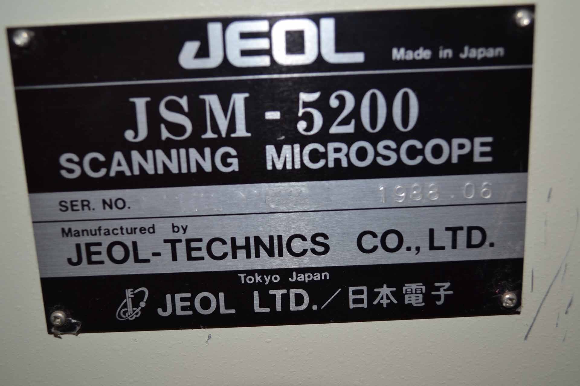 JEOL JSM 5200 SEM used for sale price #293663420, 1988 > buy from CAE
