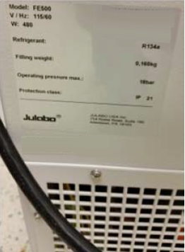 JULABO FE500 冷水机、制冷机 用于销售价格 #9076170 > 从 CAE 购买