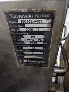 KAWASAKI 30C63E-A003 Wafer Handler used for sale price #293643261, 2006 ...