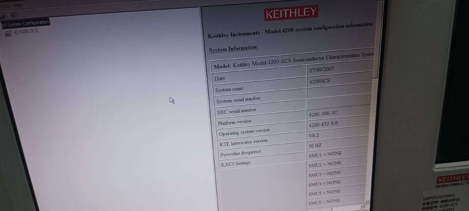 KEITHLEY 4200-SCS Electronic Test Equipment used for sale price ...