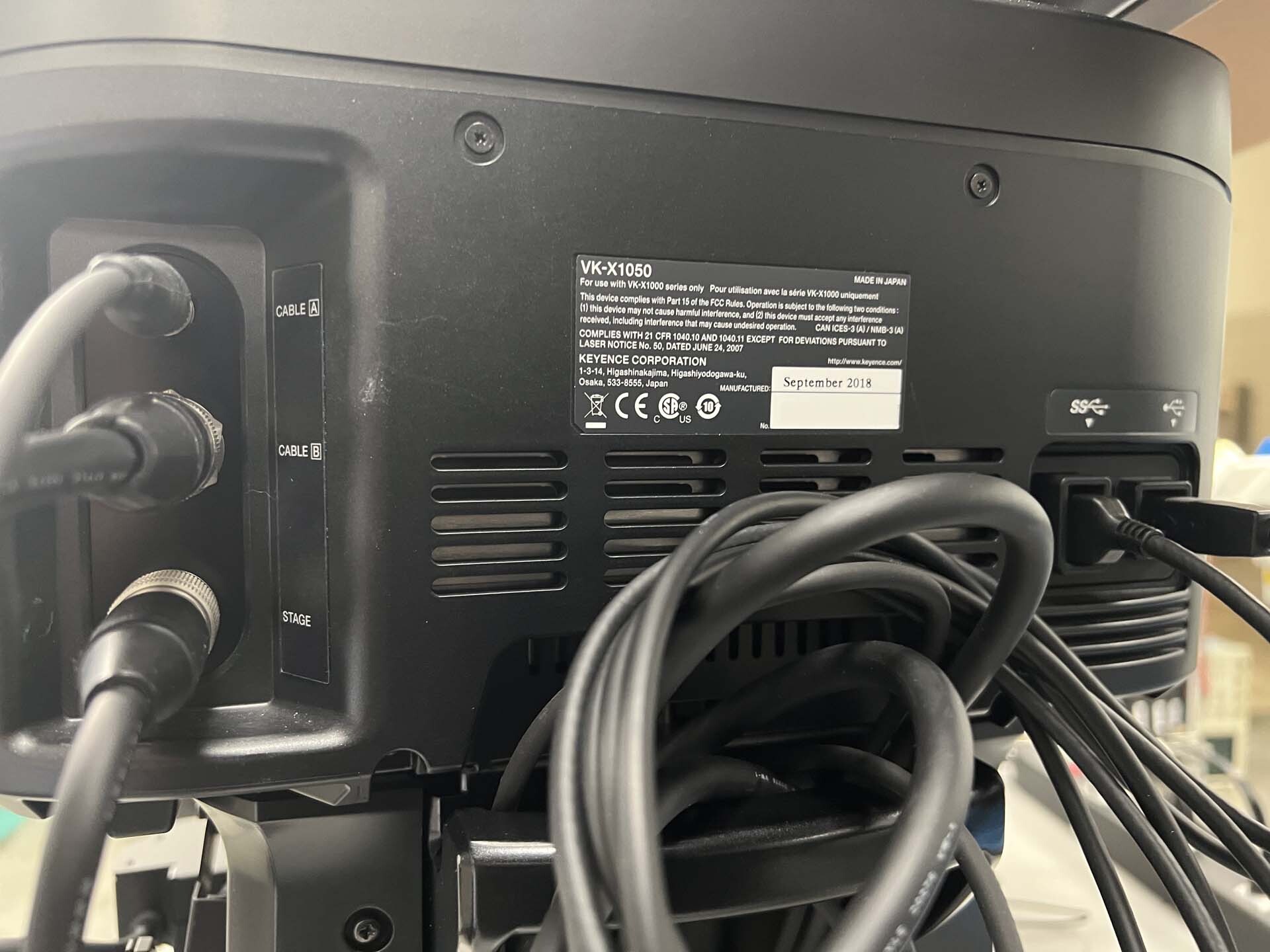 KEYENCE VK-X1050 Microscope used for sale price #293779302, 2018 > buy ...