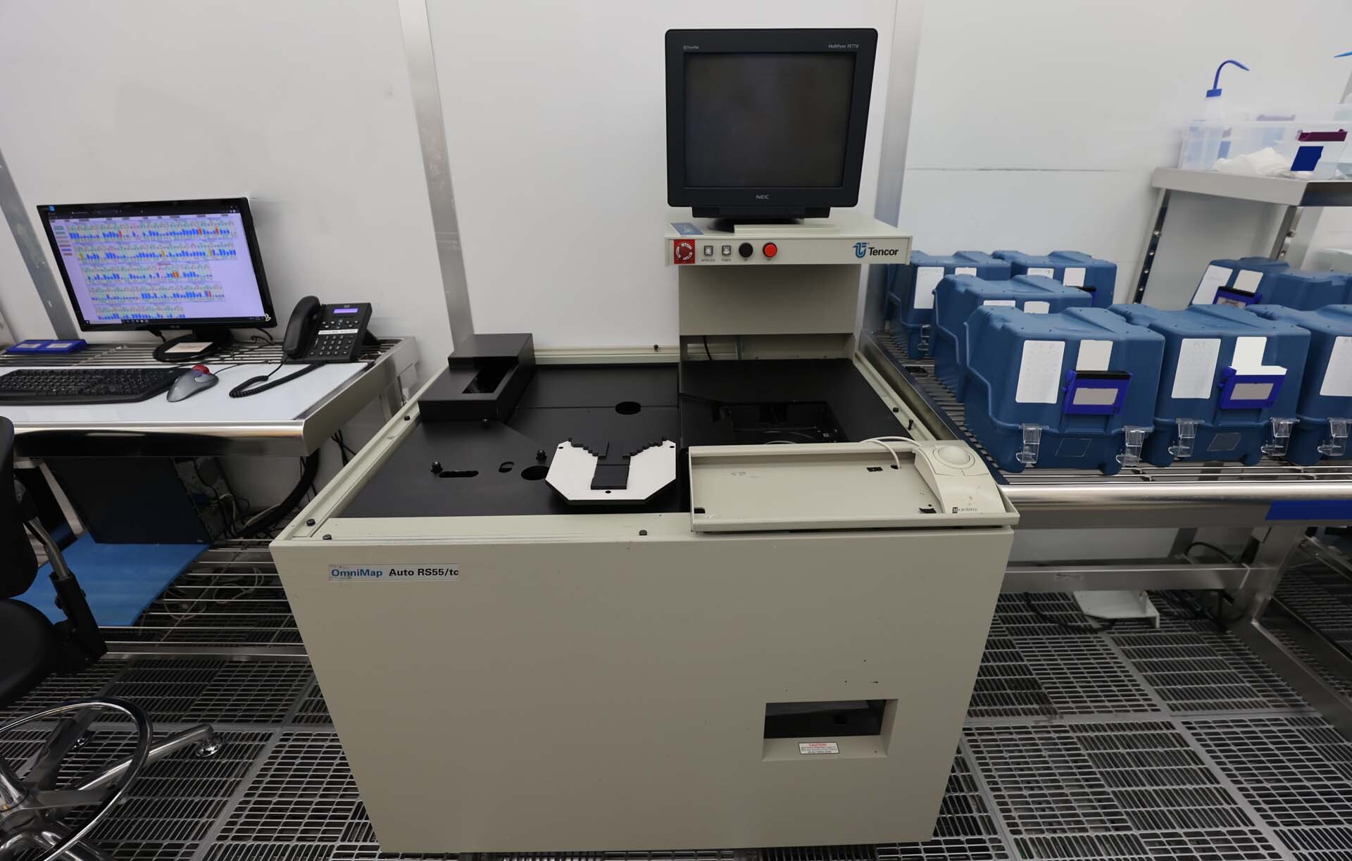 KLA / TENCOR / PROMETRIX RS-55 웨이퍼 테스터 판매 가격 #293655096, 1990에 사용됨 ...